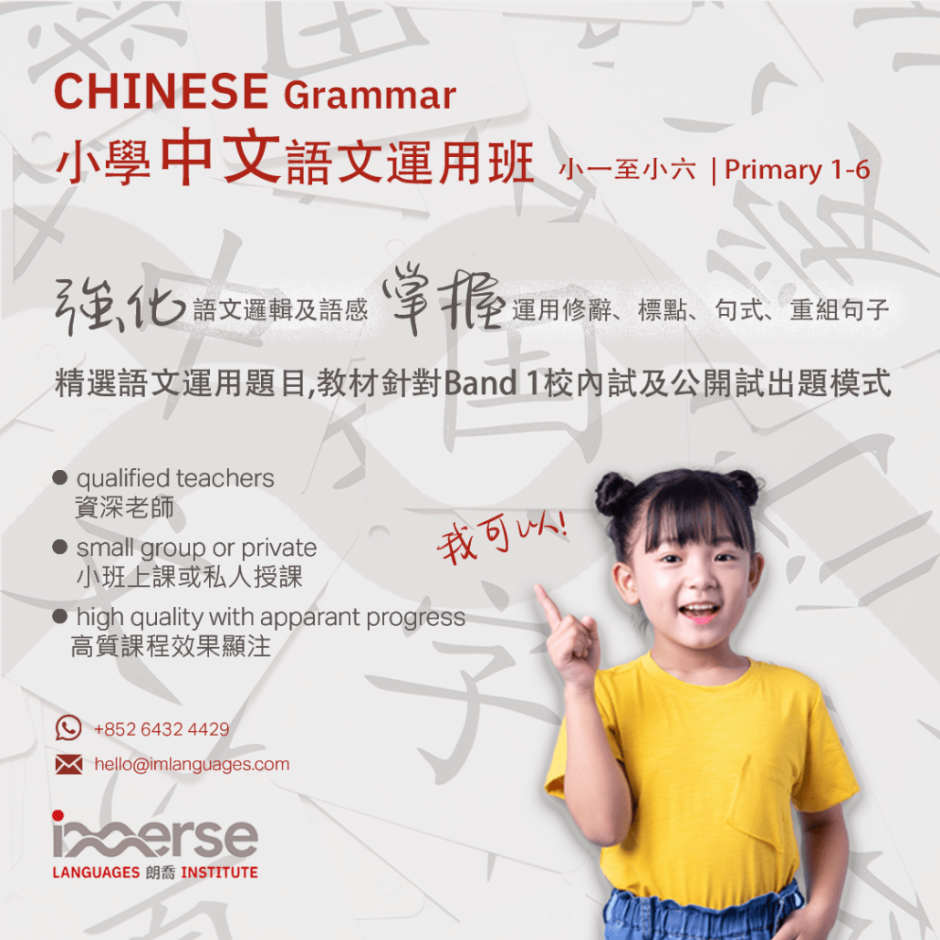 Primary Chinese Language - 朗喬 Immerse Languages